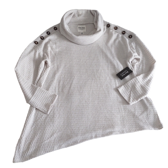 New York Laundry | Sweaters | Nwt New York Laundry X Grey Asymmetrical ...